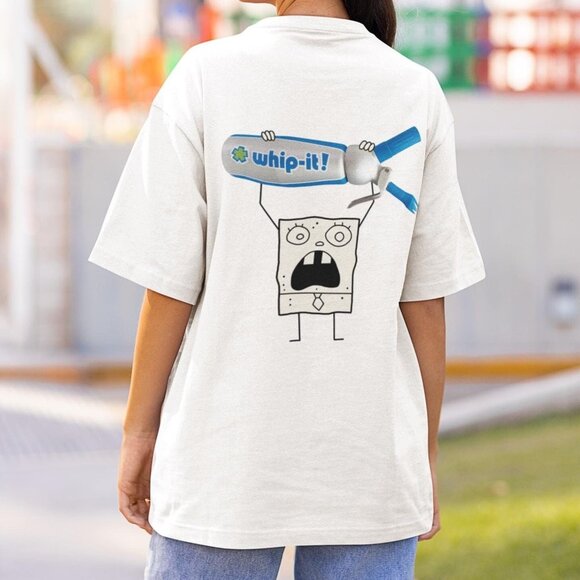 Gildan | Shirts | Doodlebob Spongebob Back Side Tshirt | Poshmark